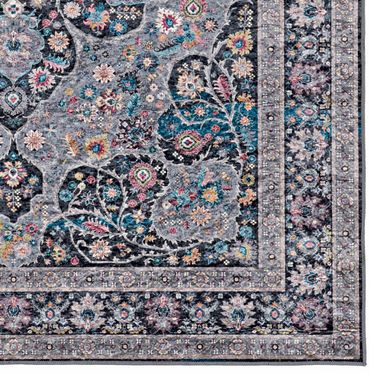Rent to own HERMAN GRAY AND TEAL 2.2X3.2 AREA RUG - FlexShopper