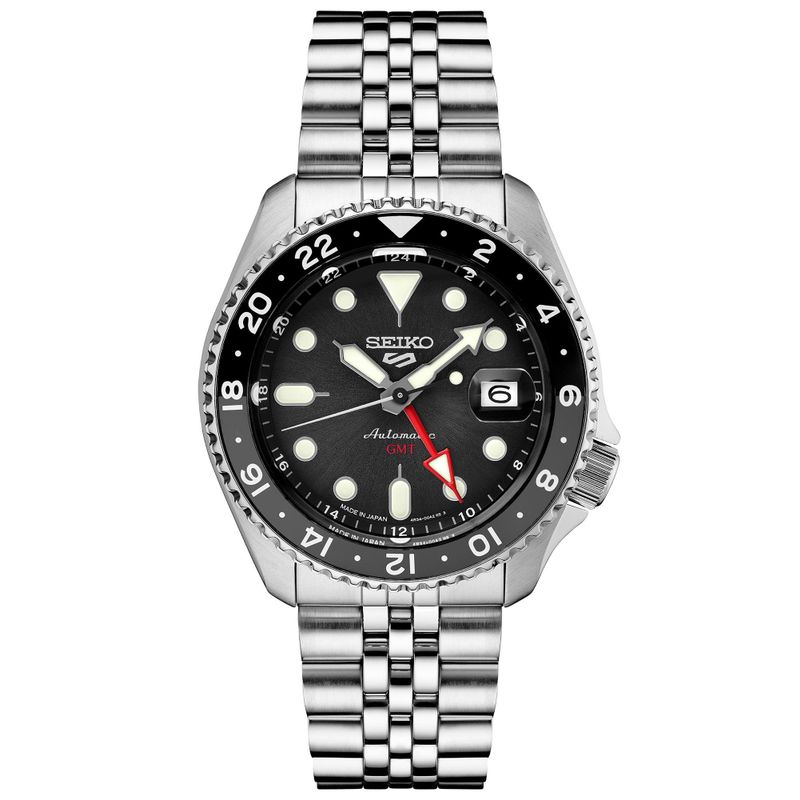 Rent to own Seiko - Mens Seiko 5 Sport SKX GMT Series Silver-Tone Watch ...