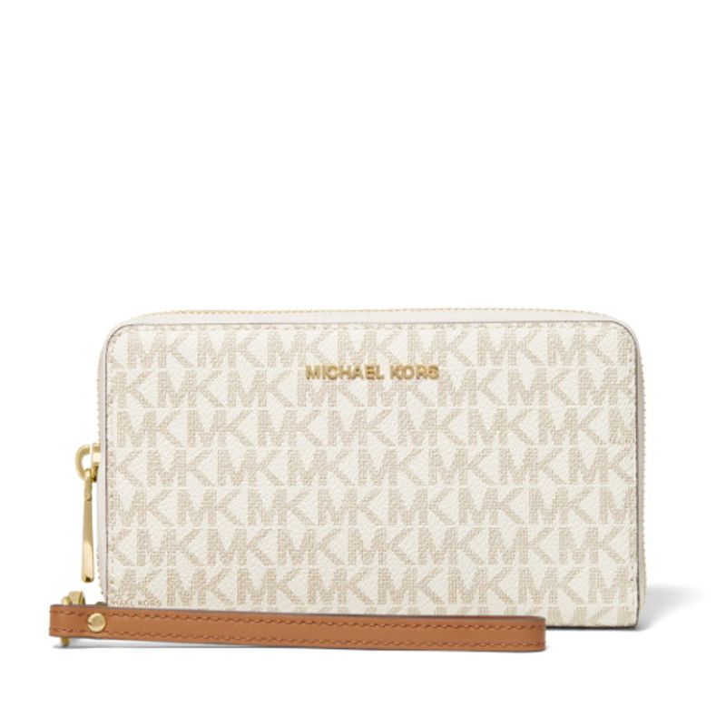 Rent to own Michael Kors Jet Set Signature Large Flat Multifunction ...