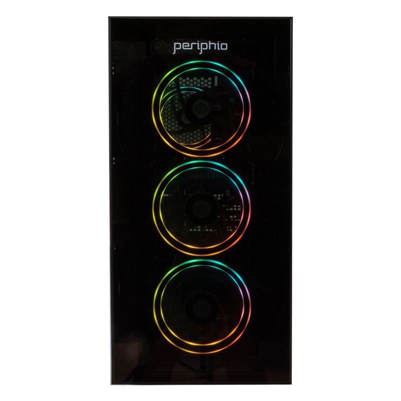 Rent to own Periphio Blue Gaming PC Tower Desktop Computer, Intel Quad ...