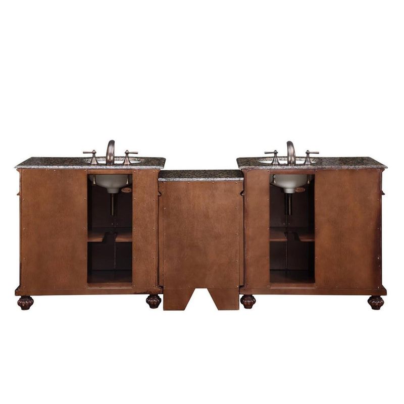 Rent to own Silkroad Exclusive 90-inch Double Sink Bathroom Vanity ...