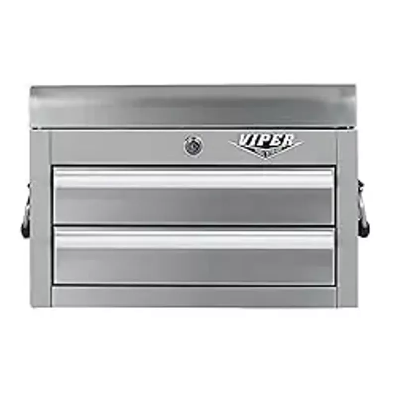 Rent to own Viper Tool Storage 18-Inch 2-Drawer Stainless Steel Mini ...
