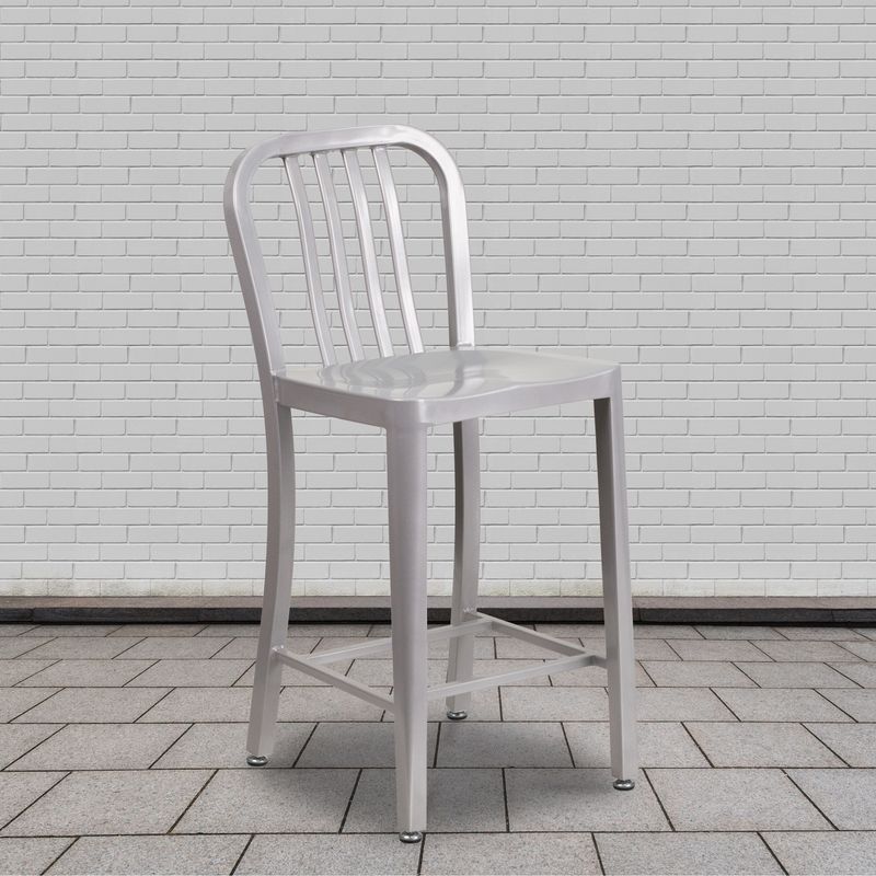 Rent to own 2 Pack 24'' High Metal Indoor-Outdoor Counter Height Stool ...