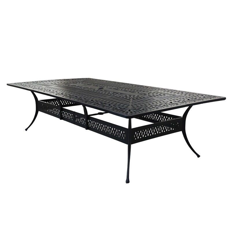 Rent to own Saybrook Grey 108-inch Aluminum Outdoor Table by Havenside ...