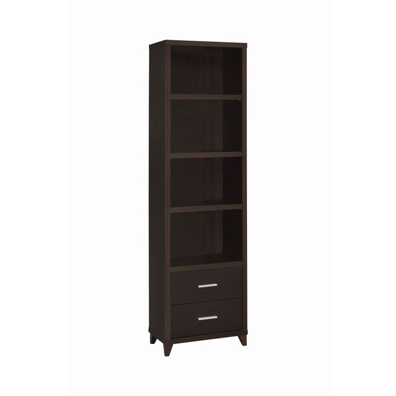 Rent to own Coaster Furniture Lewes Cappuccino 2-drawer Media Tower ...