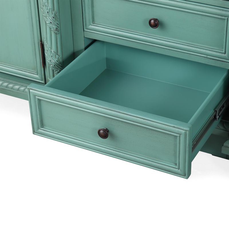 Rent to own Silkroad Exclusive 90-inch Double Sink Bathroom Vanity ...