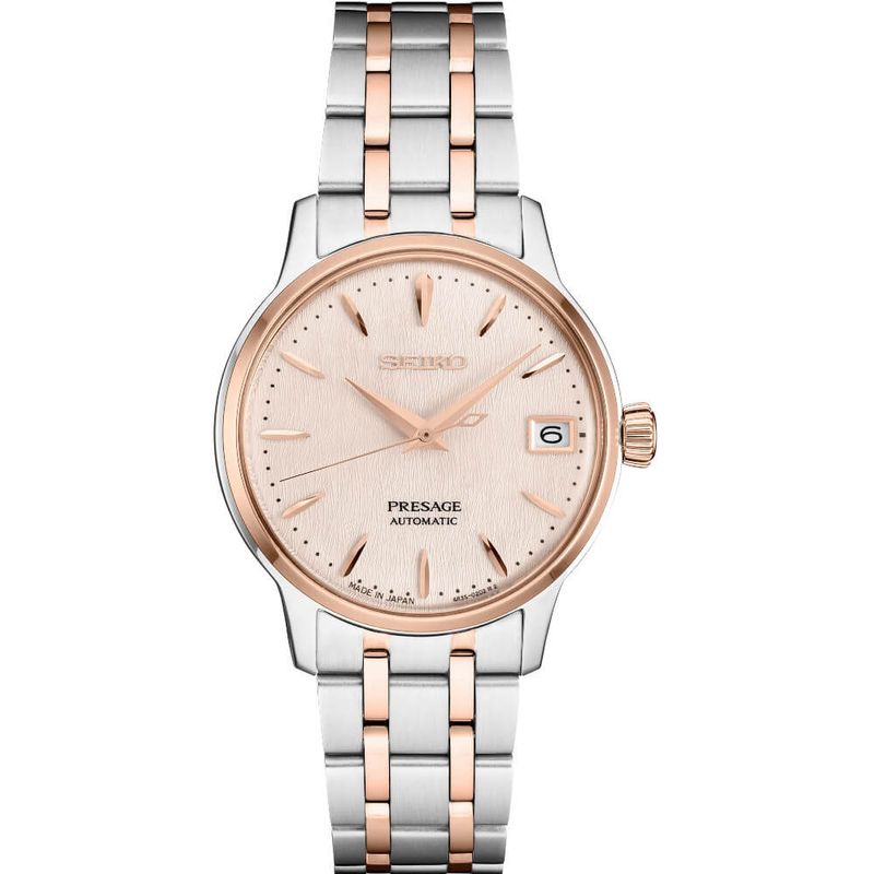 Rent to own Seiko Presage Automatic - Rose Gold/Stainless w/ Date ...