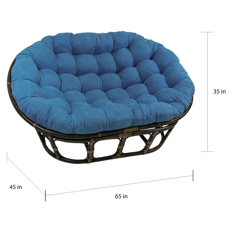 Rent to own International Caravan Double Papasan Chair with Microsuede ...